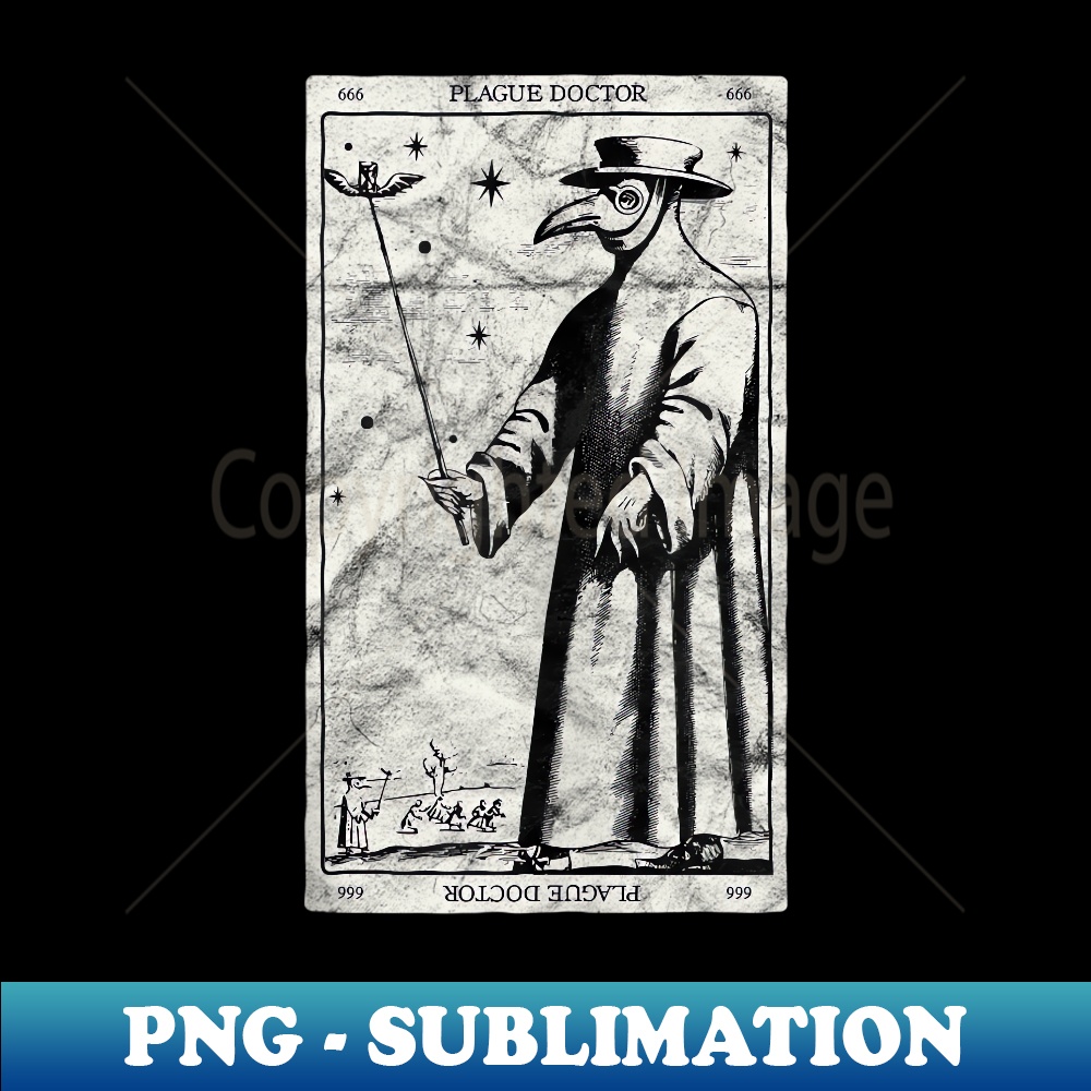 Plague Doctor Occult Black Death Tarot Card Antichrist Witch | Inspire ...