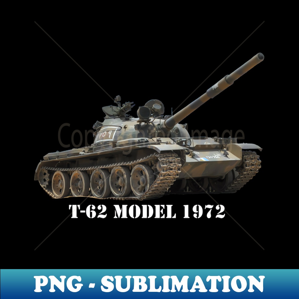 T-62 Model 1972 - Retro PNG Sublimation Digital Download - B | Inspire ...