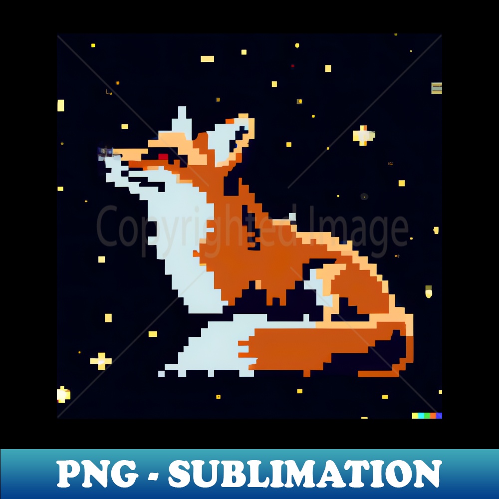 Pixel Fox - Decorative Sublimation PNG File - Perfect for Cr | Inspire ...