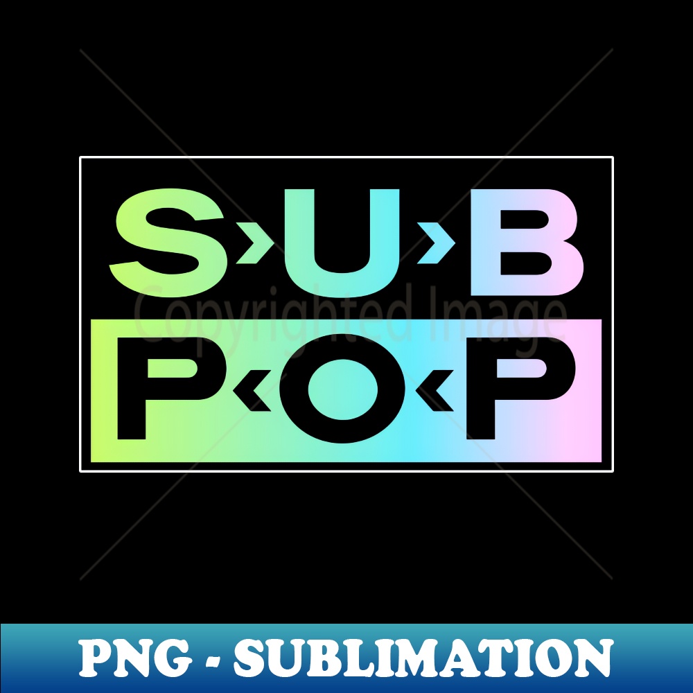 Sub Pop Records Gradient Logo - Creative Sublimation PNG Dow | Inspire ...