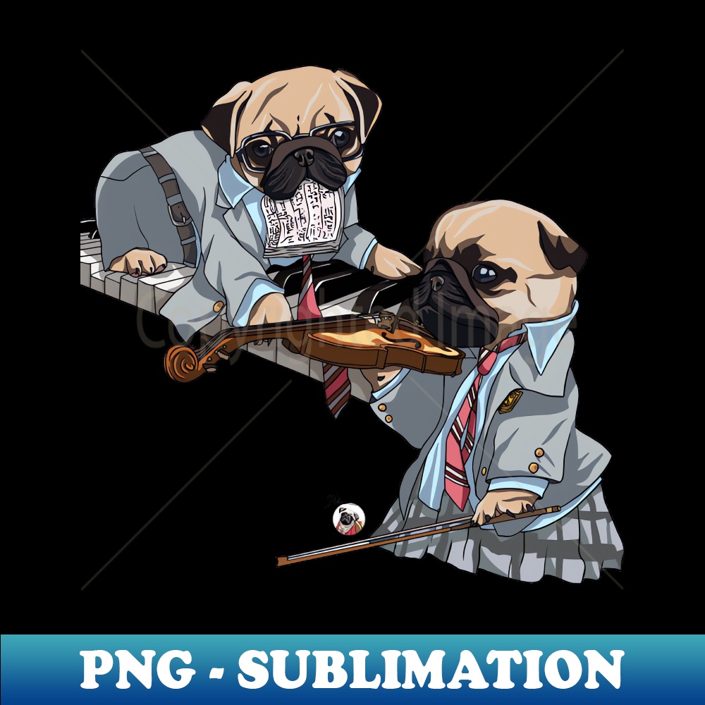 Your pug in april - PNG Transparent Digital Download File fo - Inspire ...
