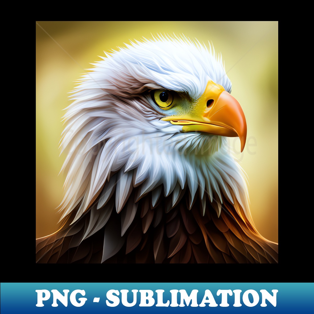 Bald Eagle Glow Background - Exclusive Sublimation Digital F | Inspire ...