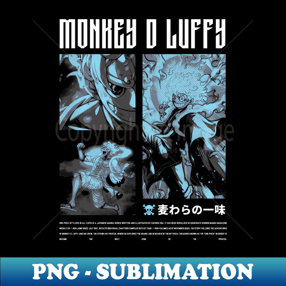 Monkey D Luffy Gear 5 - One Piece Bootleg - Instant PNG Subl - Inspire ...