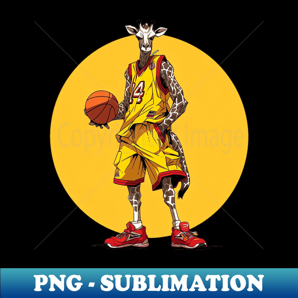 giraffe play basketball - Sublimation-Ready PNG File - Perfe - Inspire ...