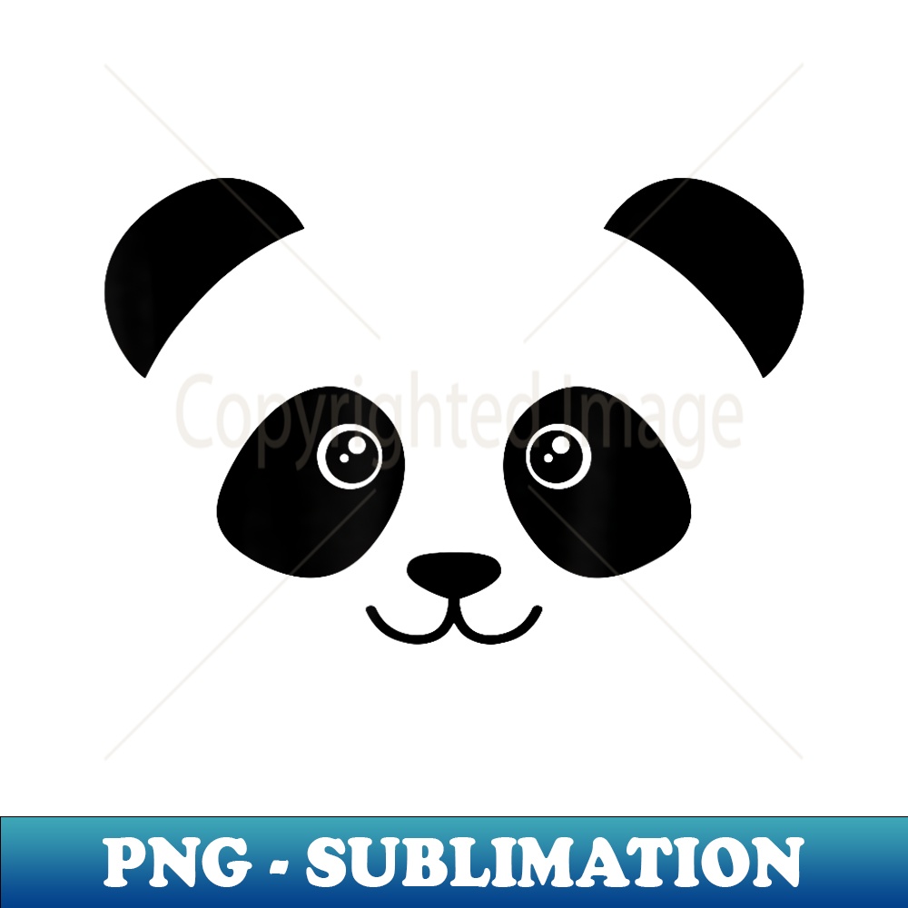 Cute Panda Face Animals Bears Lovers - PNG Transparent Subli - Inspire ...