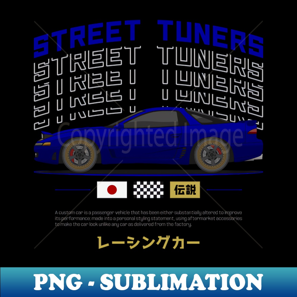 Tuner Blue 3KGT JDM - High-Resolution PNG Sublimation File - | Inspire ...