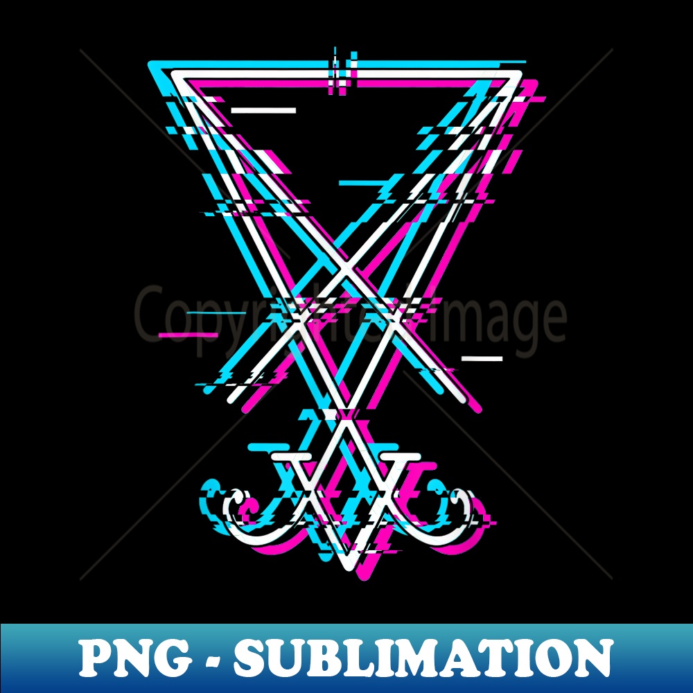 The Sigil of Lucifer (Seal of Satan) Glitch Graphic Design - | Inspire ...