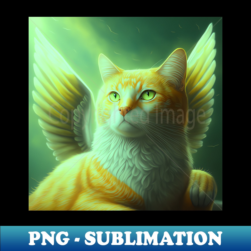 Cherub Cat - Aesthetic Sublimation Digital File - Fashionabl - Inspire ...