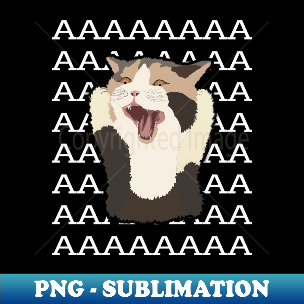 Scream Cat - Professional Sublimation Digital Download - Cre | Inspire ...