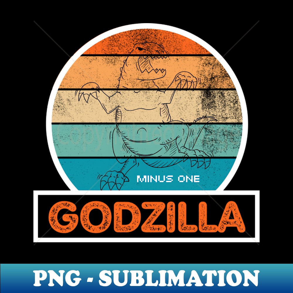 Godzilla Minus One Vintage - PNG Transparent Digital Downloa | Inspire ...