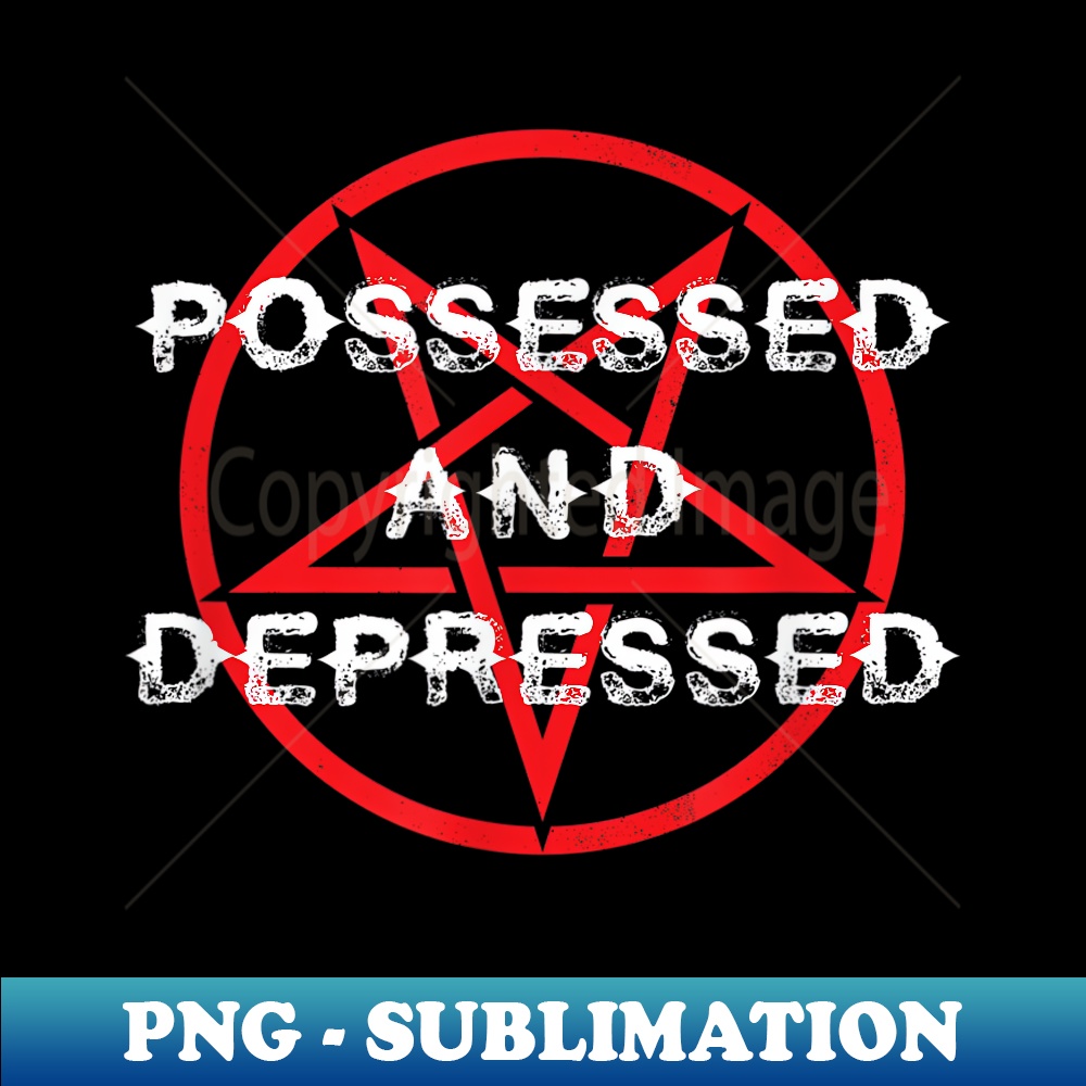 Possessed And Depressed Satanic Pentagram Sad Devil - Instan - Inspire ...