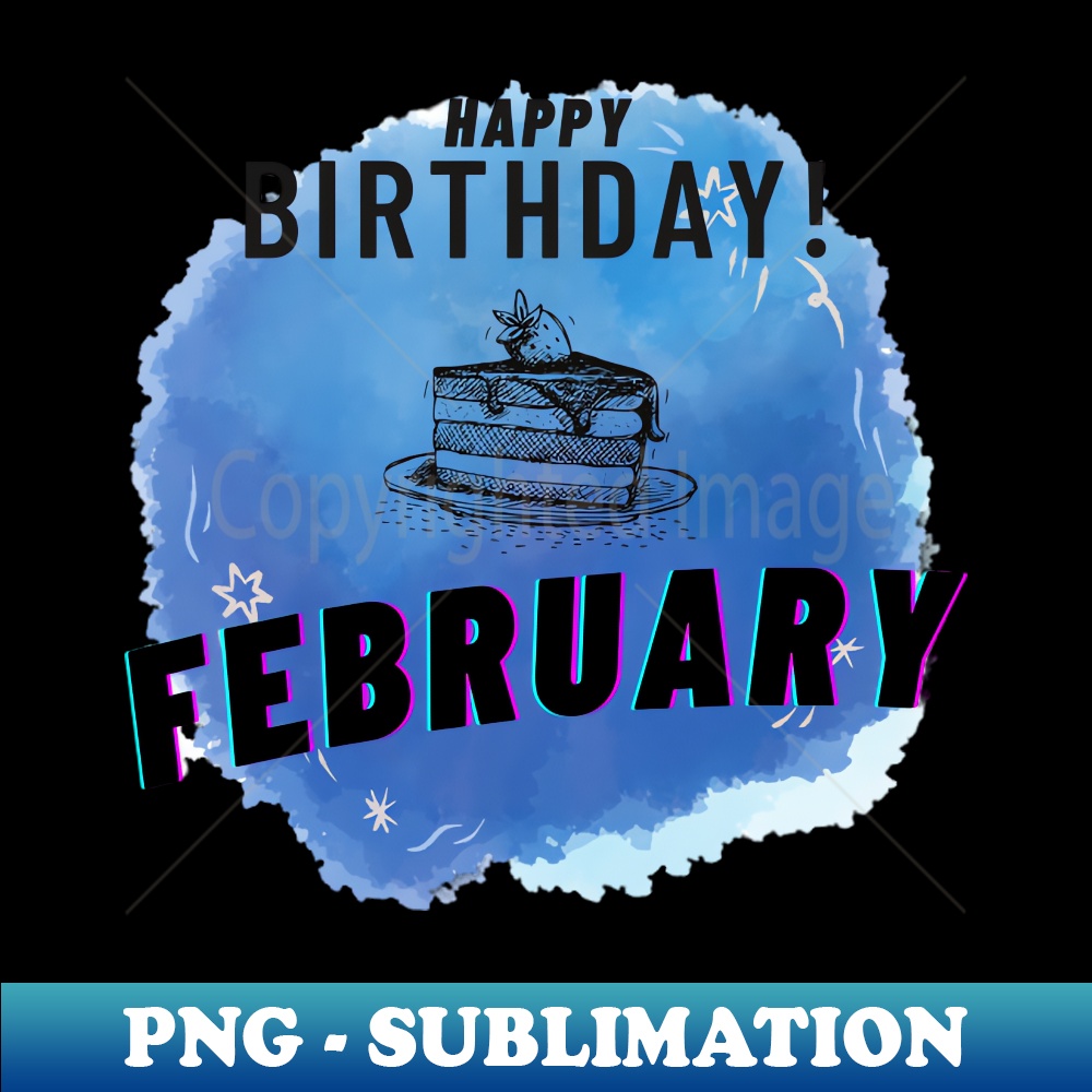 Birthday February 2 - PNG Transparent Digital Download File | Inspire ...