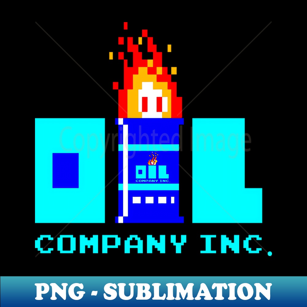 Oil Company Pixel Art - PNG Transparent Sublimation File - S - Inspire ...