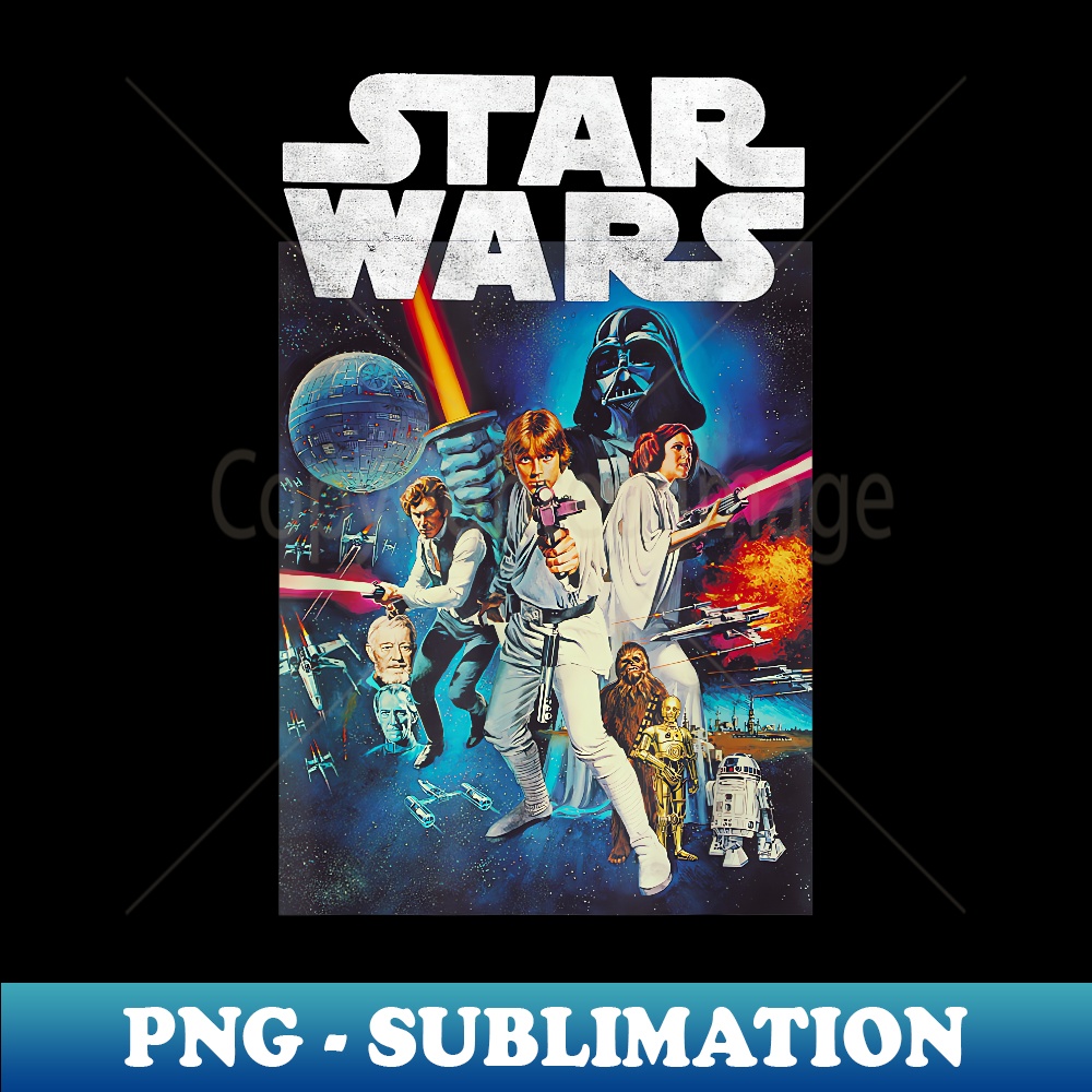 Star Wars Vintage Cast - Special Edition Sublimation PNG Fil | Inspire ...