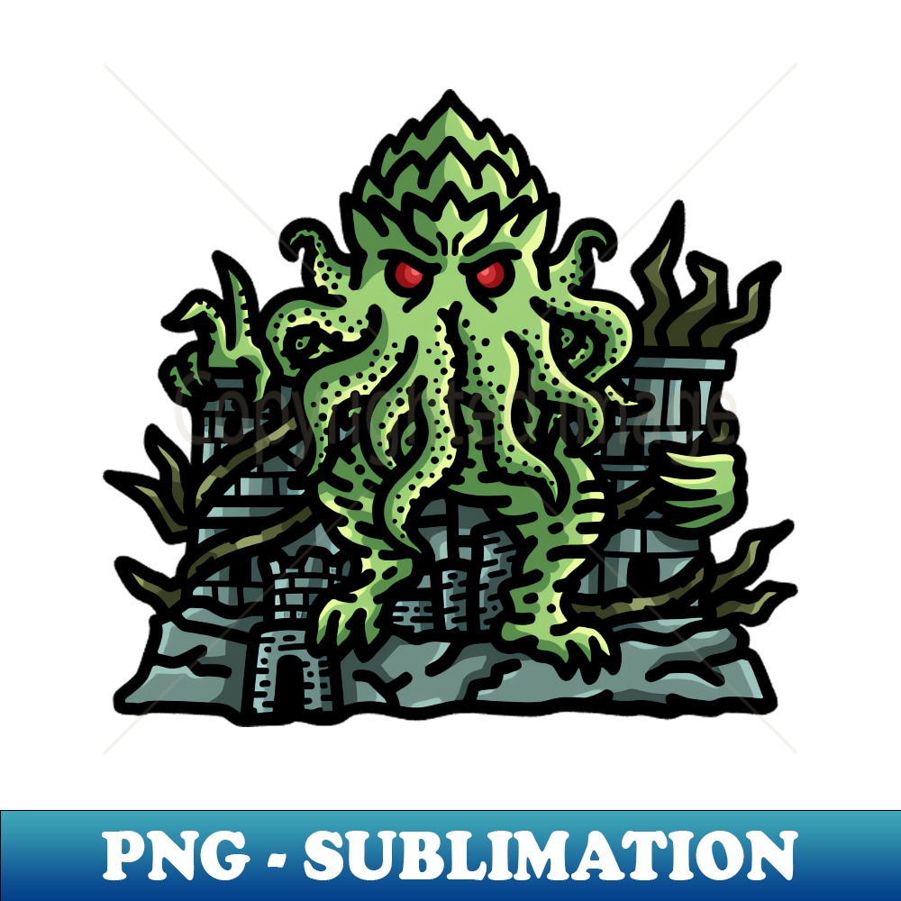 Ruler of the Abyss Cthulhu on the Throne - Professional Subl | Inspire ...