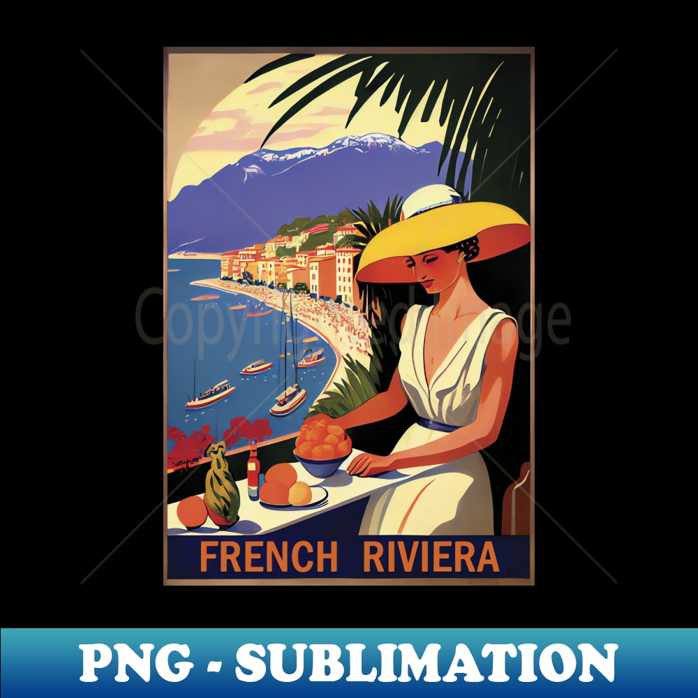 French Riviera Vintage Travel Poster - Signature Sublimation - Inspire ...