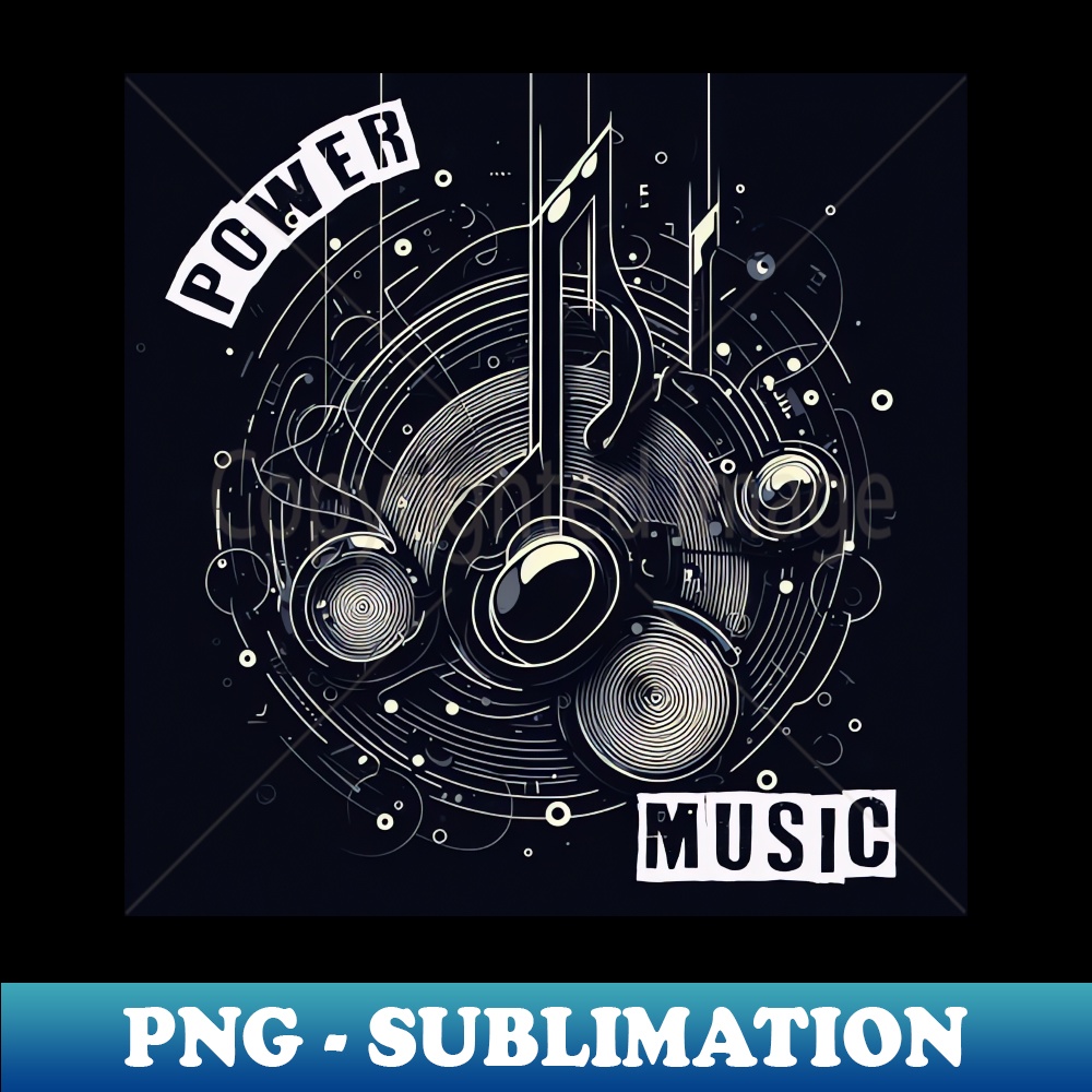 Power music - Vintage Sublimation PNG Download - Bold & Eye- | Inspire ...