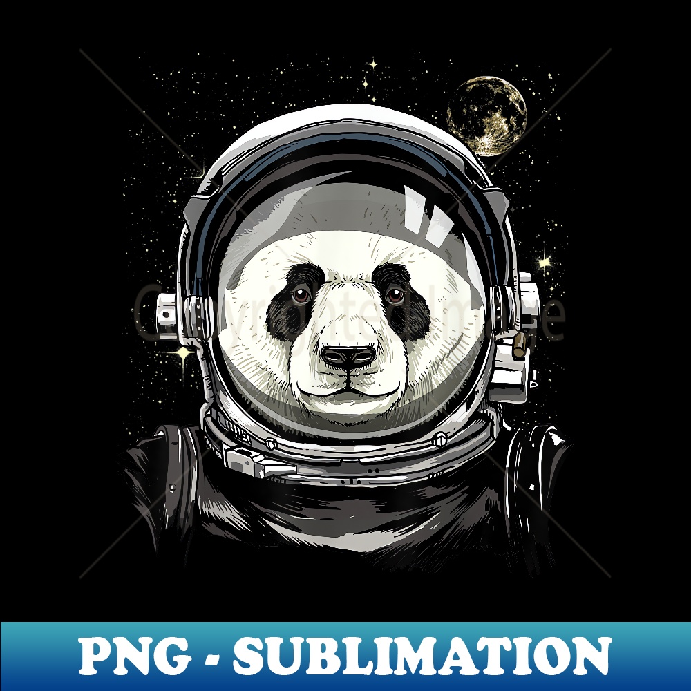 Outer Space Astronaut Giant Panda Bear Face Animal Galaxy - | Inspire ...
