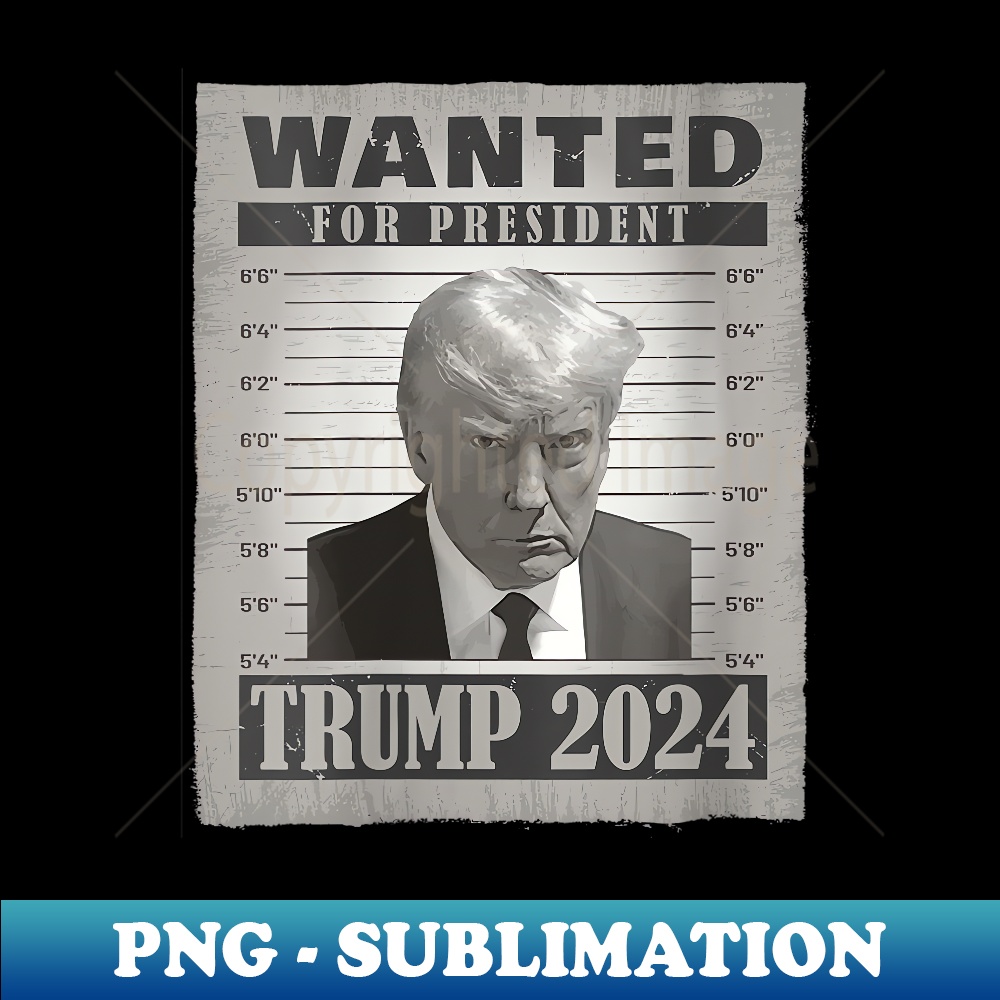 Wanted For President Trump - 2024 Mugshot - High-Quality PNG - Inspire ...