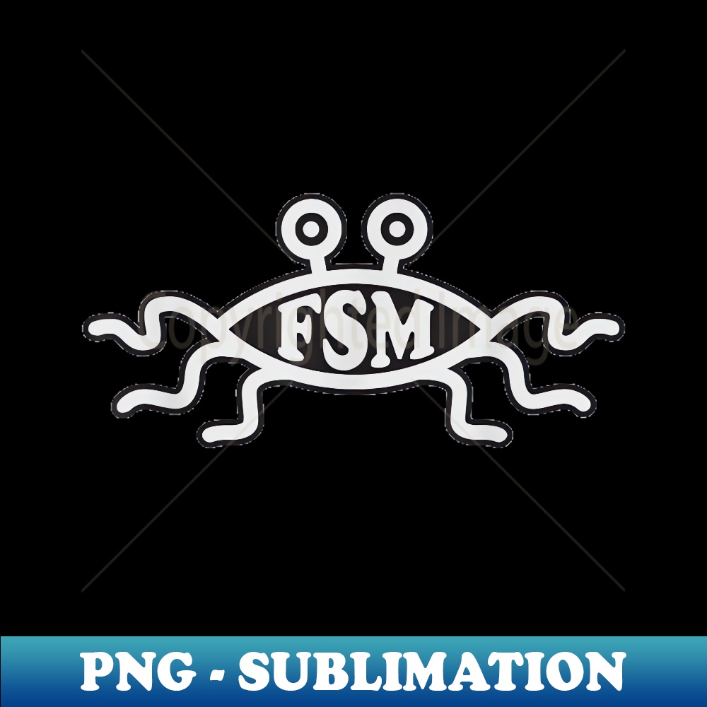 Flying Spaghetti Monster Fish Emblem T - Digital Sublimation | Inspire ...