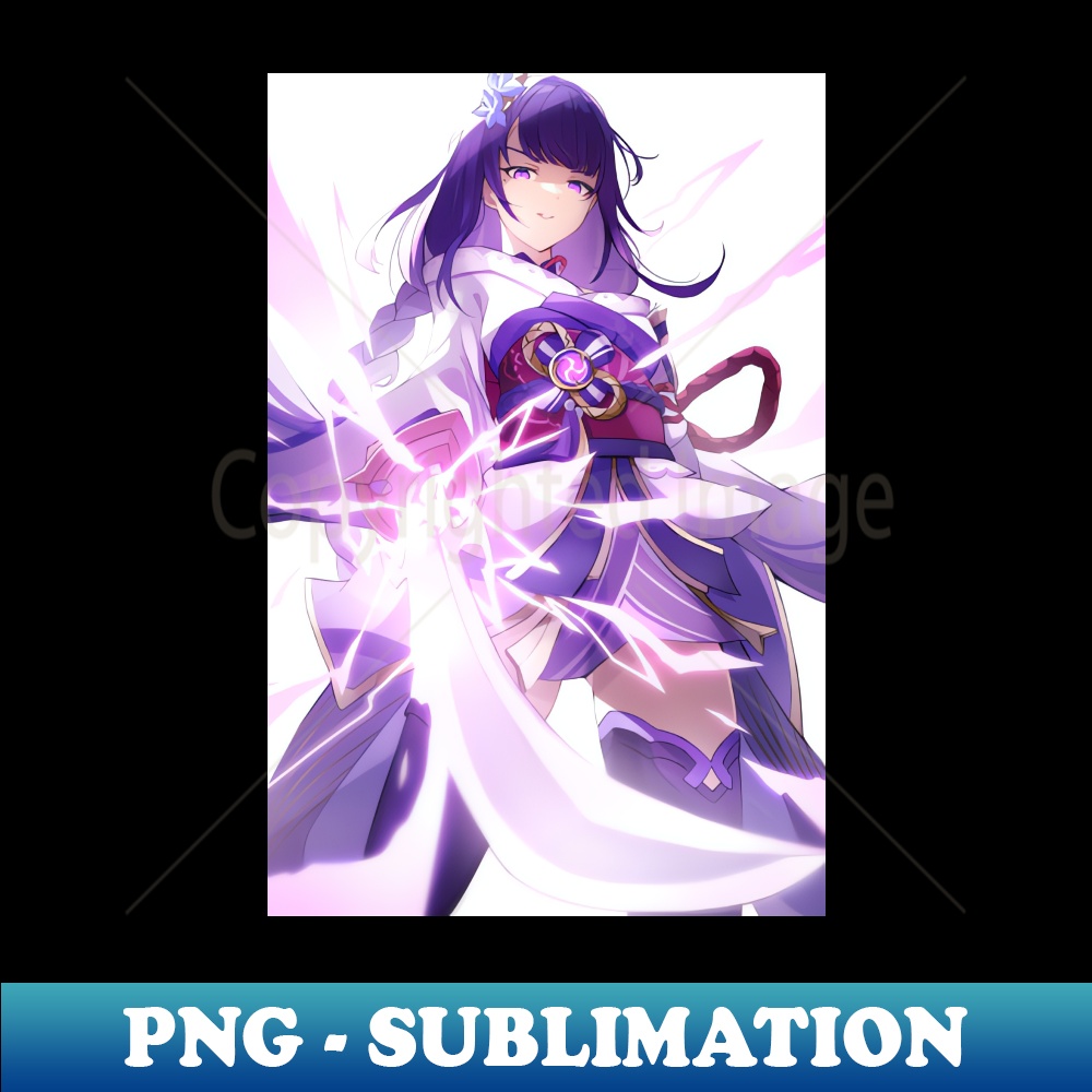 raiden shogun genshin impact - PNG Transparent Digital Downl | Inspire ...