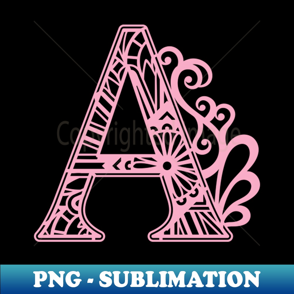 The Letter A Floral - PNG Sublimation Digital Download - Spi - Inspire ...