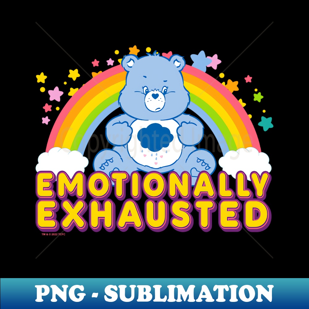 Care Bears Emotionally Exhausted Rainbow Grumpy Bear Icon - | Inspire ...