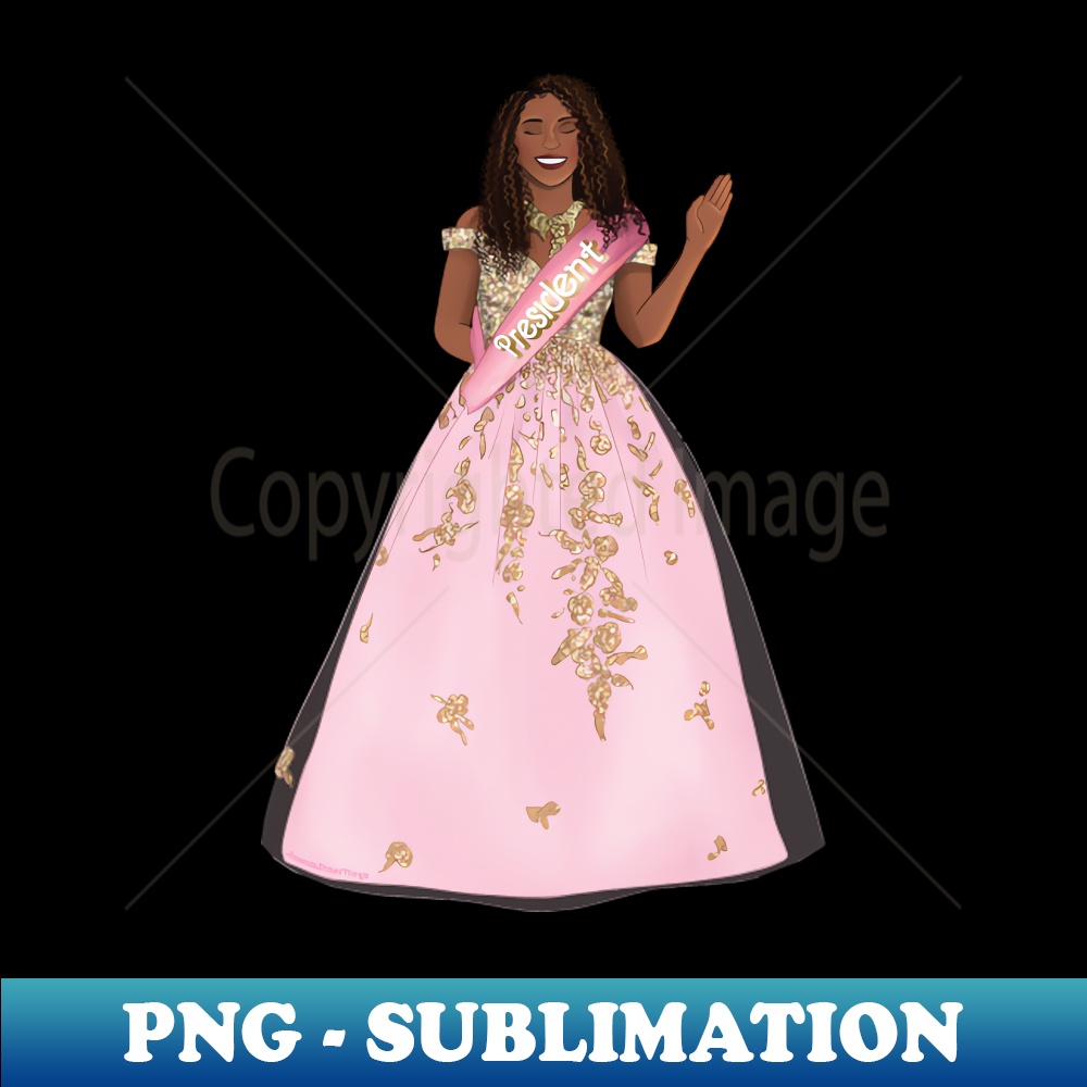 President Pink Dress Iconic Doll Hand Drawn - PNG Transparen | Inspire ...