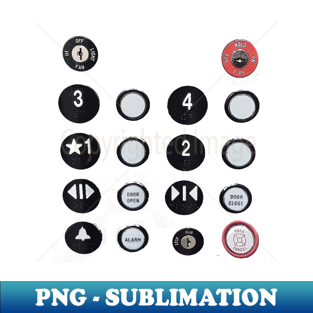 Funny - Elevator Button - Premium Sublimation Digital Downlo | Inspire ...