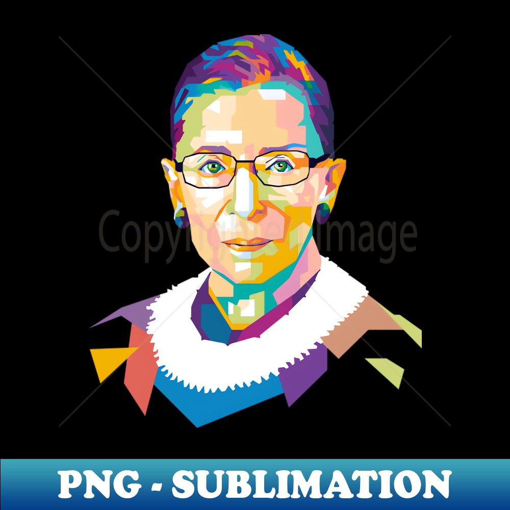 Ruth Bader Ginsburg - PNG Transparent Digital Download File | Inspire ...