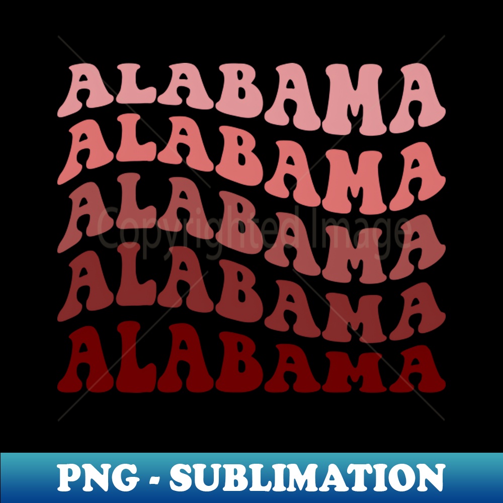 University of Alabama retro wave font - PNG Transparent Digi | Inspire ...