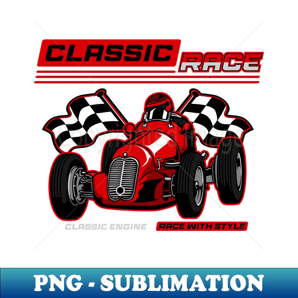 classic Racing Car Style - Modern Sublimation PNG File - Cre - Inspire ...
