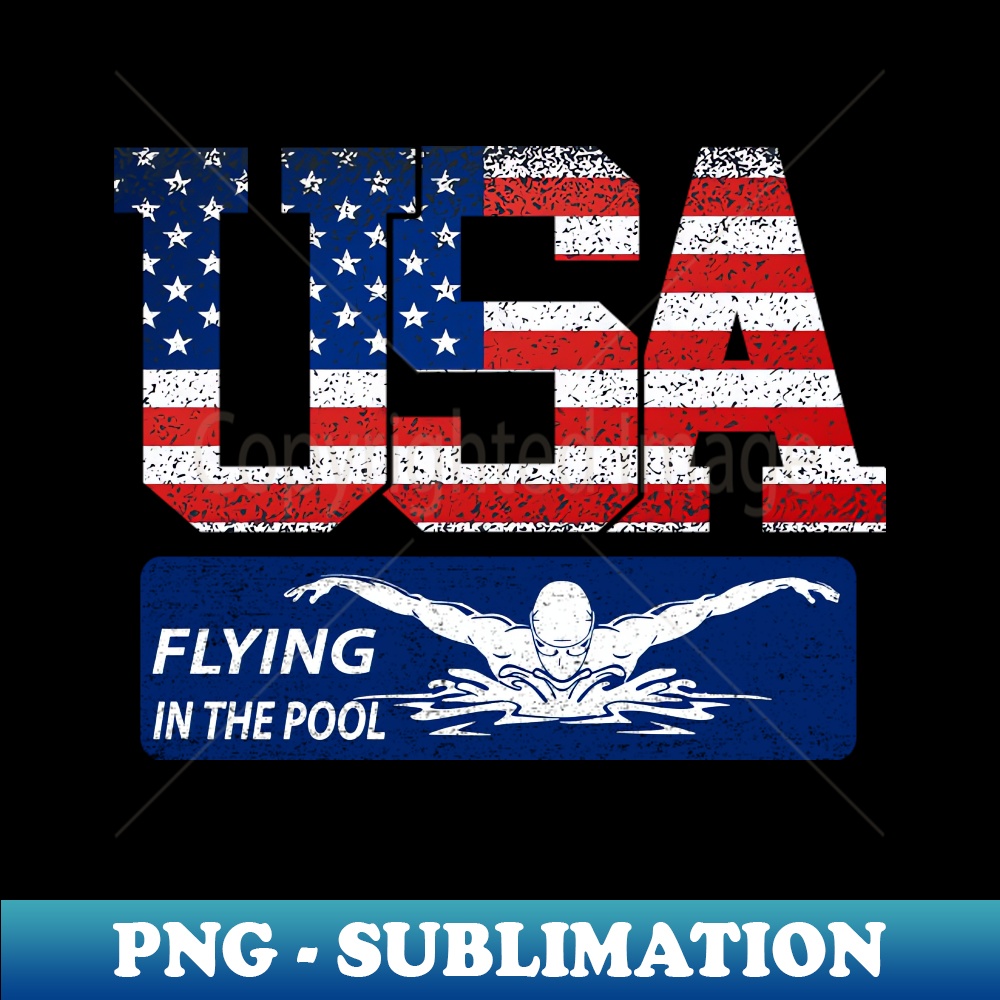 Vintage Flying In Pool USA Flag Swimming World Record 2021 - | Inspire ...
