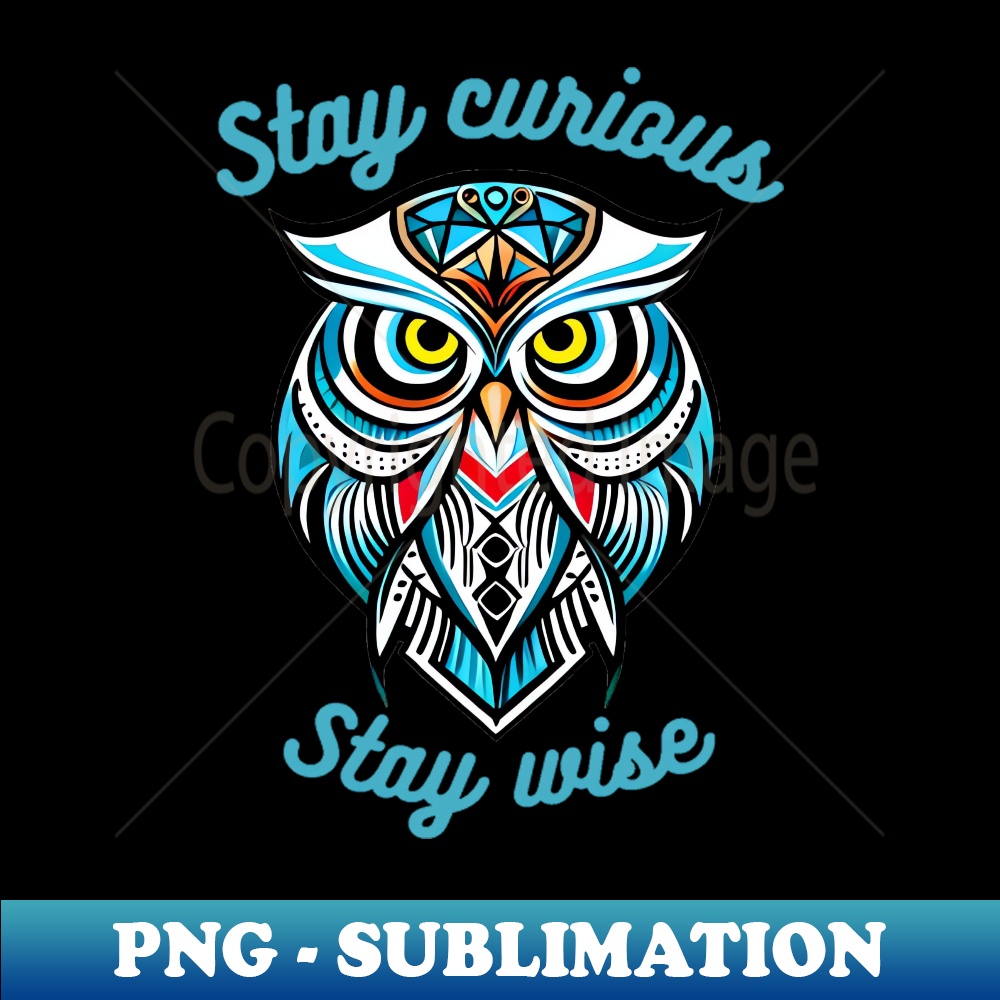 Explore and Learn Stylized Owl T-Shirt with motto Stay curio | Inspire ...