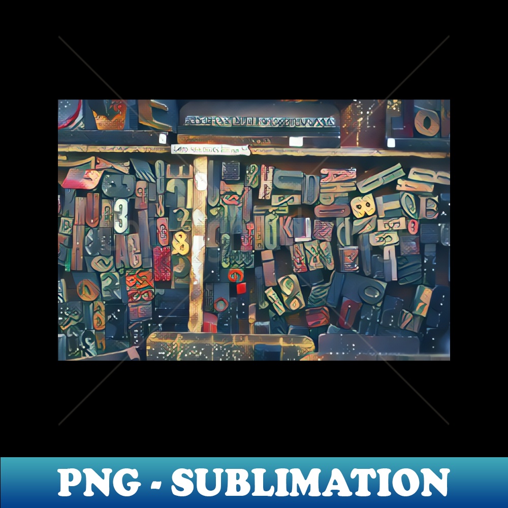 Backward Letters - PNG Transparent Sublimation Design - Bold - Inspire ...