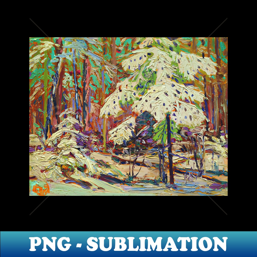 Snow in the Woods Autumn 1916 - Tom Thomson - Premium PNG Su | Inspire ...