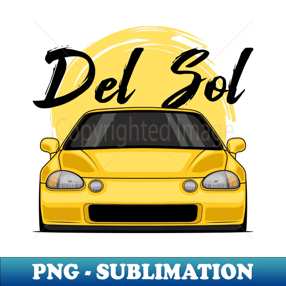 Front Yellow Del Sol JDM Legend - PNG Transparent Sublimatio - Inspire ...