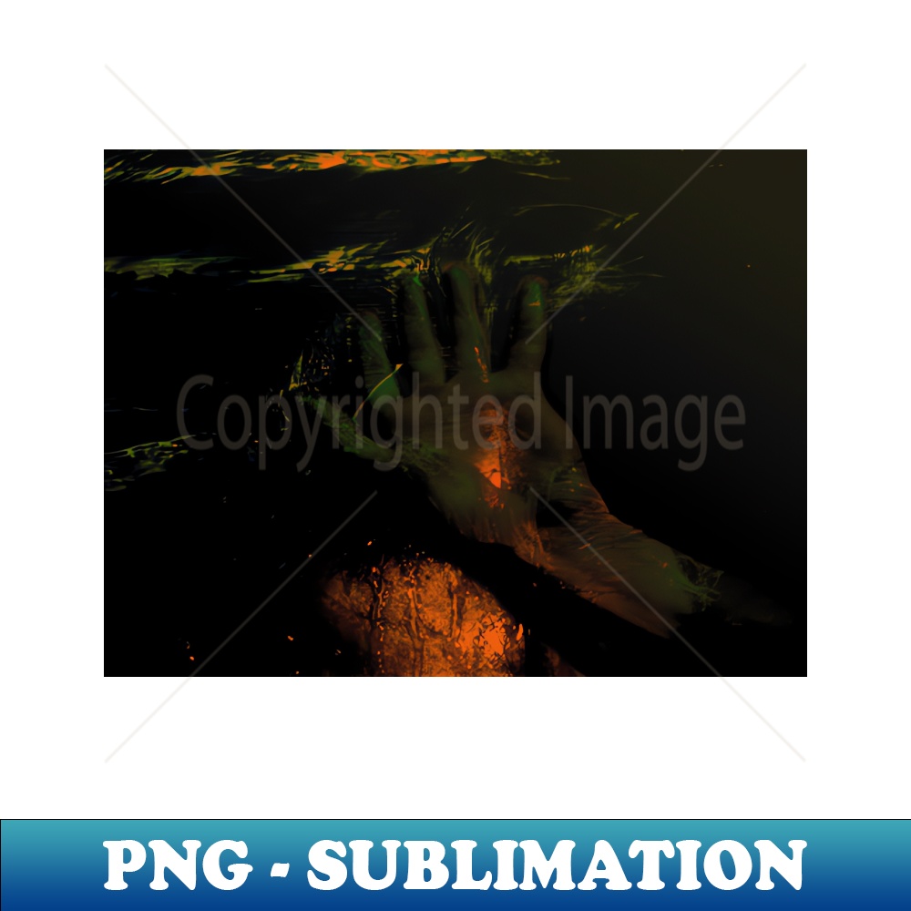 Digital collage special processing Hand laying on some wet s | Inspire ...