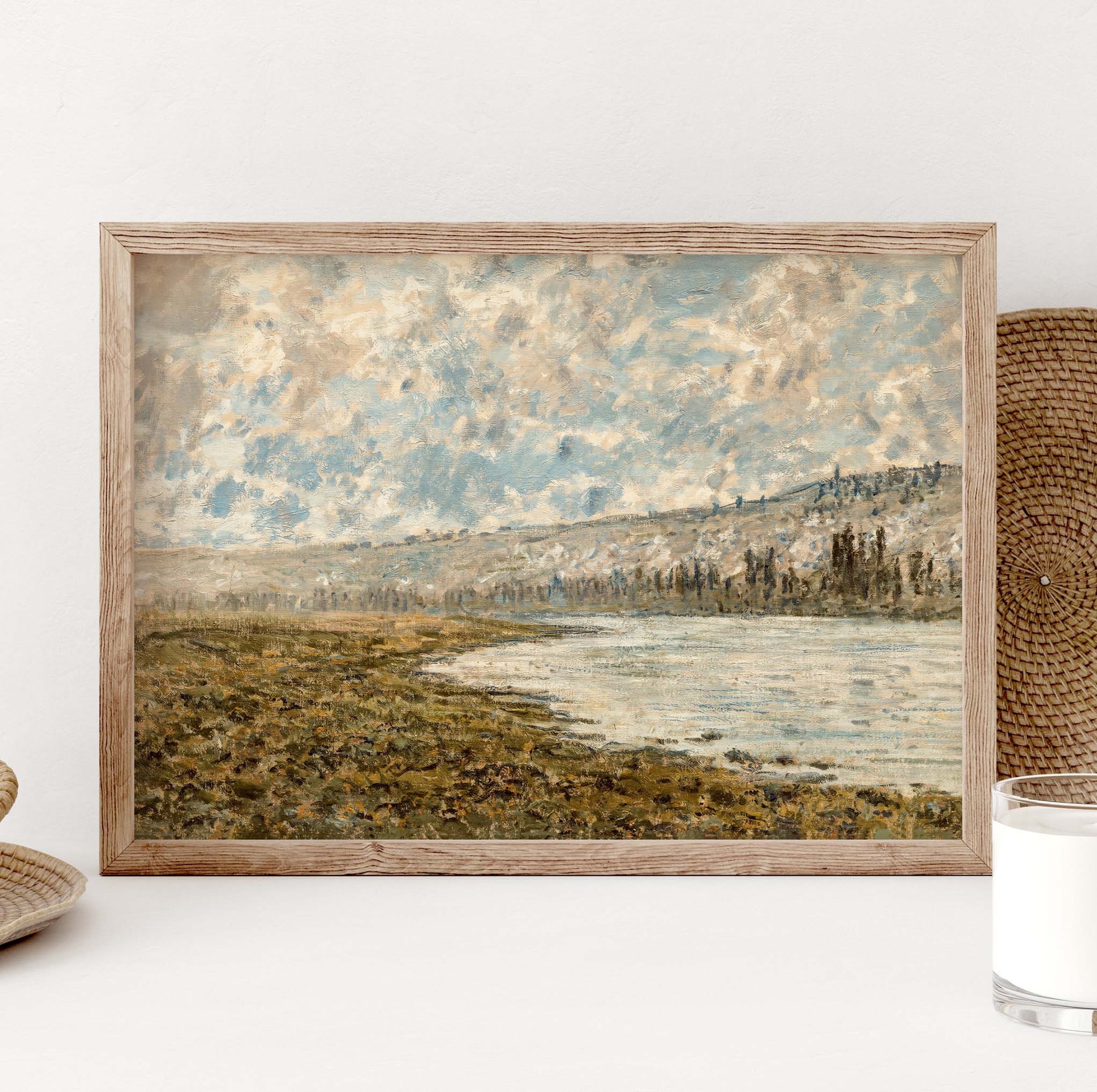 Vintage Living Room Landscape Painting Poster, Landscape Pri - Inspire ...