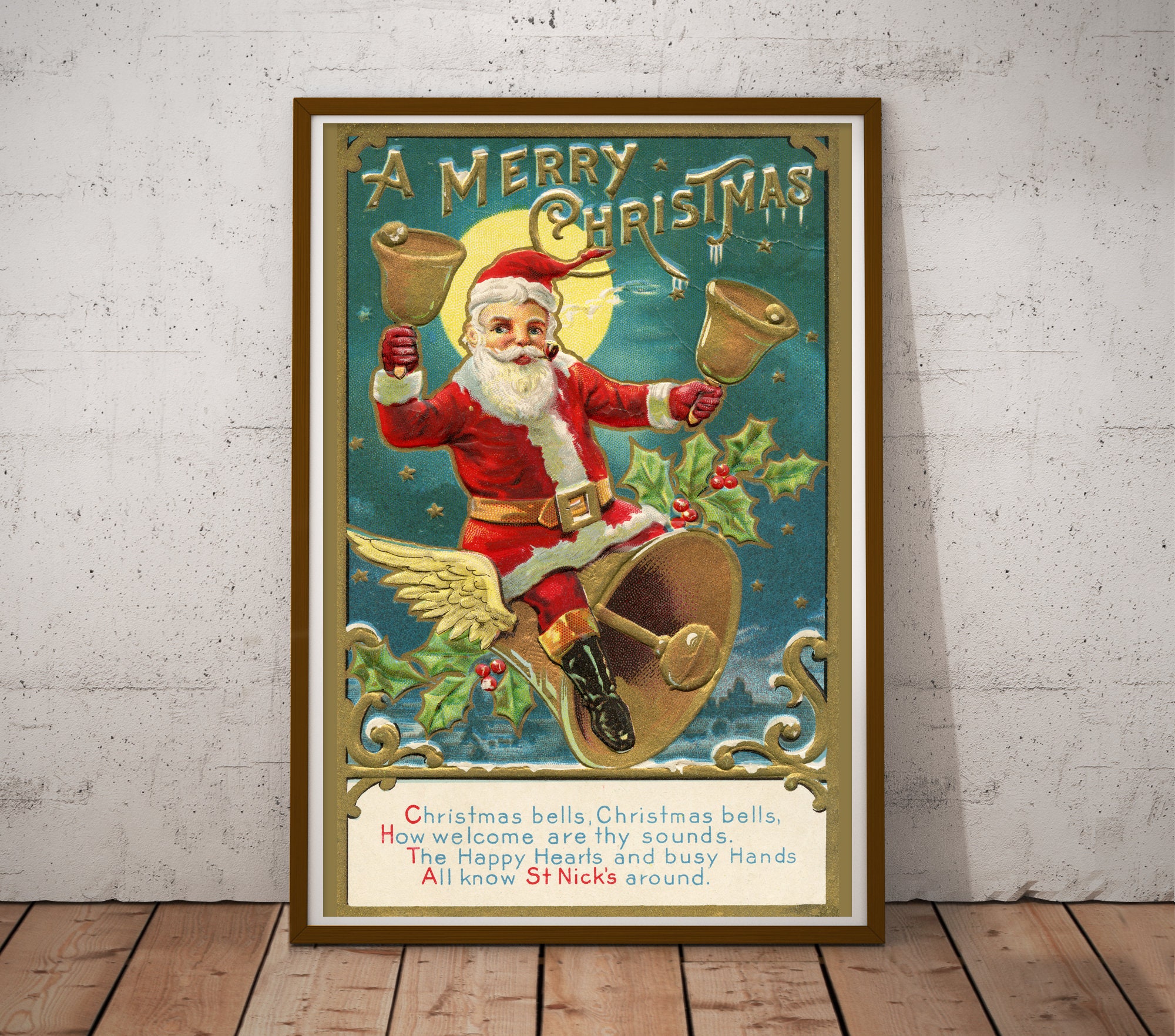 Vintage Style 1908 Santa Claus Christmas POSTER! (up to 24 x | Inspire ...