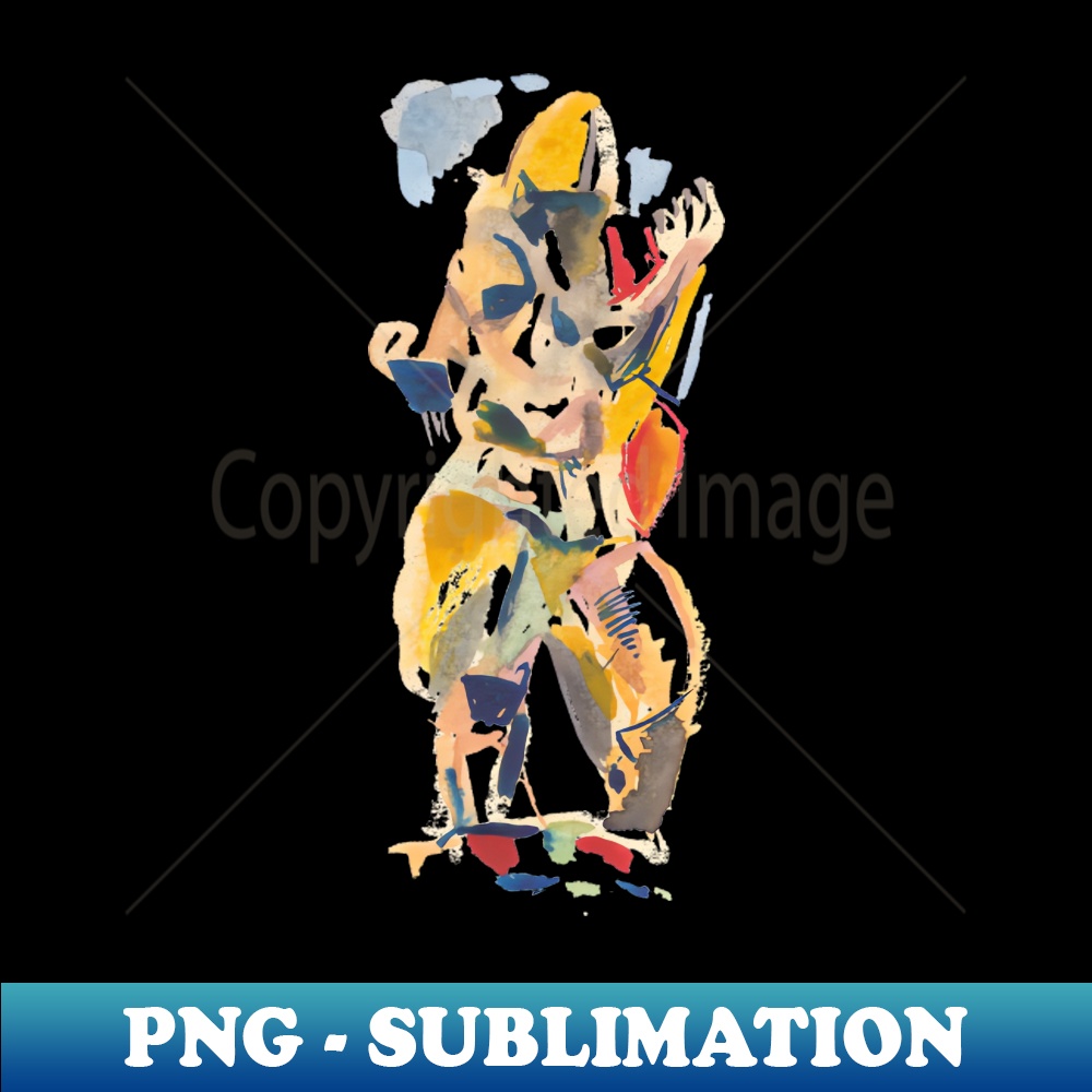 Abstract Cubism Figure - Watercolor Sketch - PNG Transparent - Inspire ...