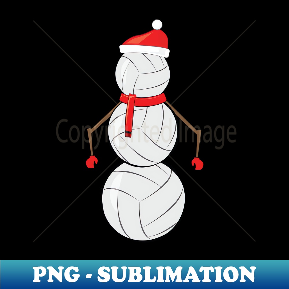 Funny Christmas Volleyball Snowman - Exclusive PNG Sublimati - Inspire ...