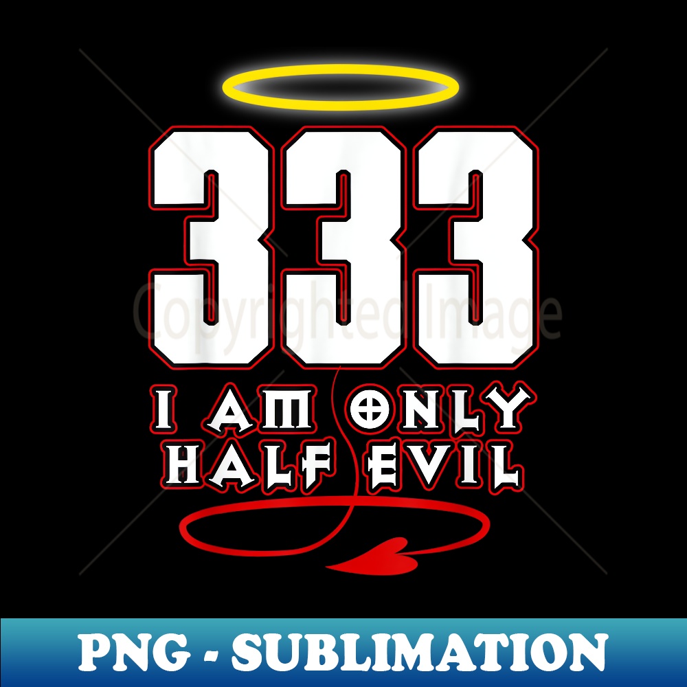 333 Funny Half Evil Angel Devil T - Digital Sublimation Down | Inspire ...
