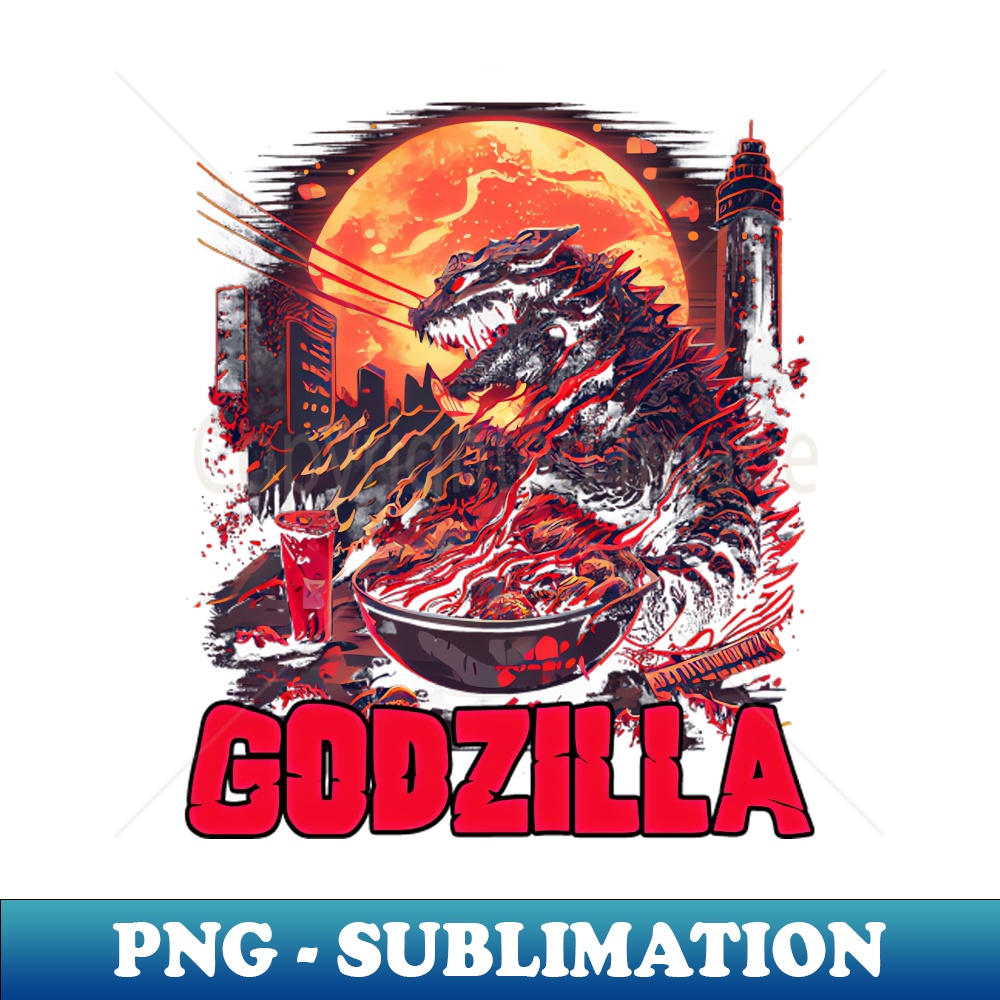 Ramen Godzilla - Aesthetic Sublimation Digital File - Defyin | Inspire ...