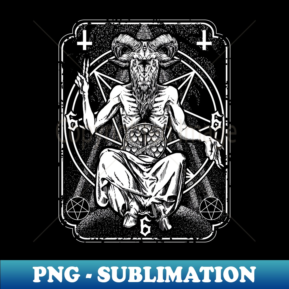 Baphomet Tarot Card Devil Evil Occult - Artistic Sublimation - Inspire ...