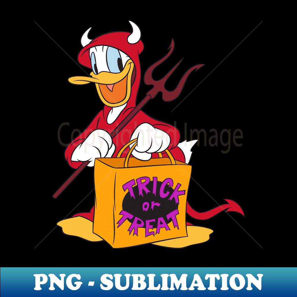 Disney Halloween Donald Duck Devil Trick or Treat - Sublimat | Inspire ...
