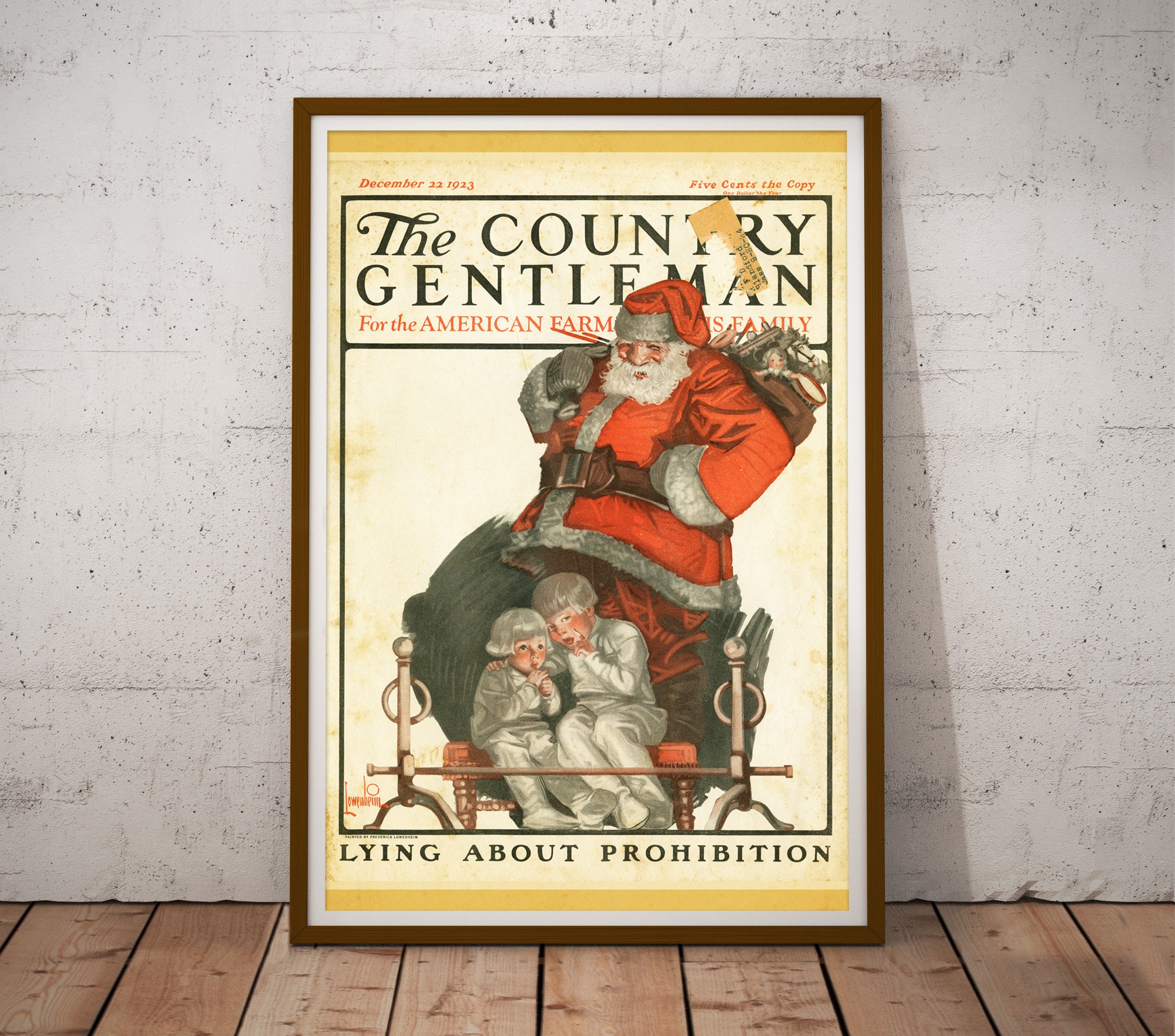 1923 Santa Christmas Poster! (up to 24 x 36) - Country Gentl | Inspire ...