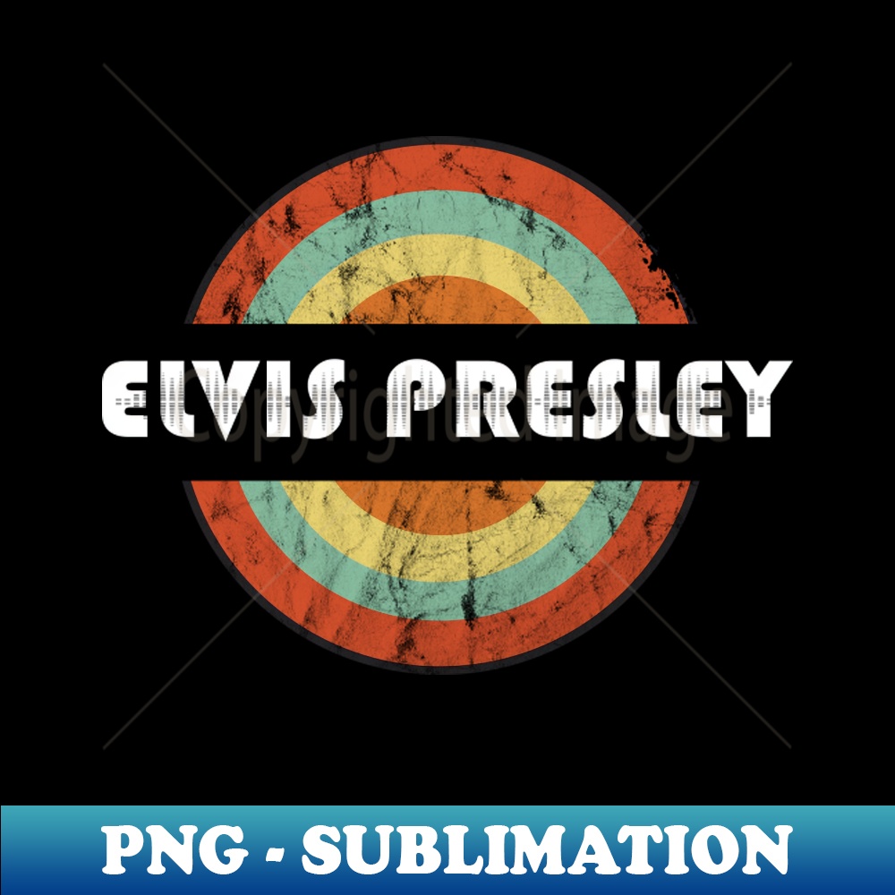 Elvis Presley Circle Vintage - Professional Sublimation Digi | Inspire ...