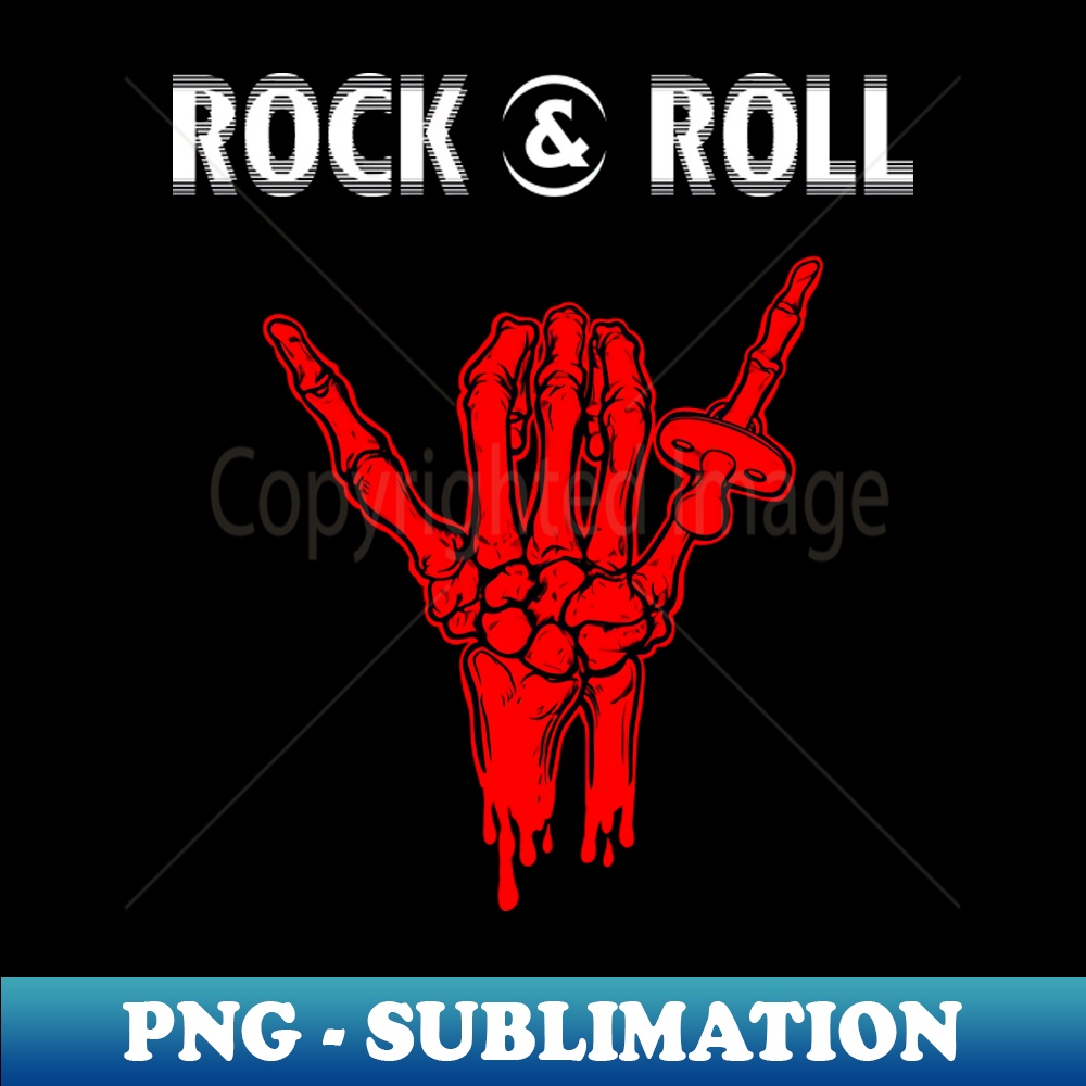 Rock Roll - PNG Sublimation Digital Download - Defying the | Inspire Uplift