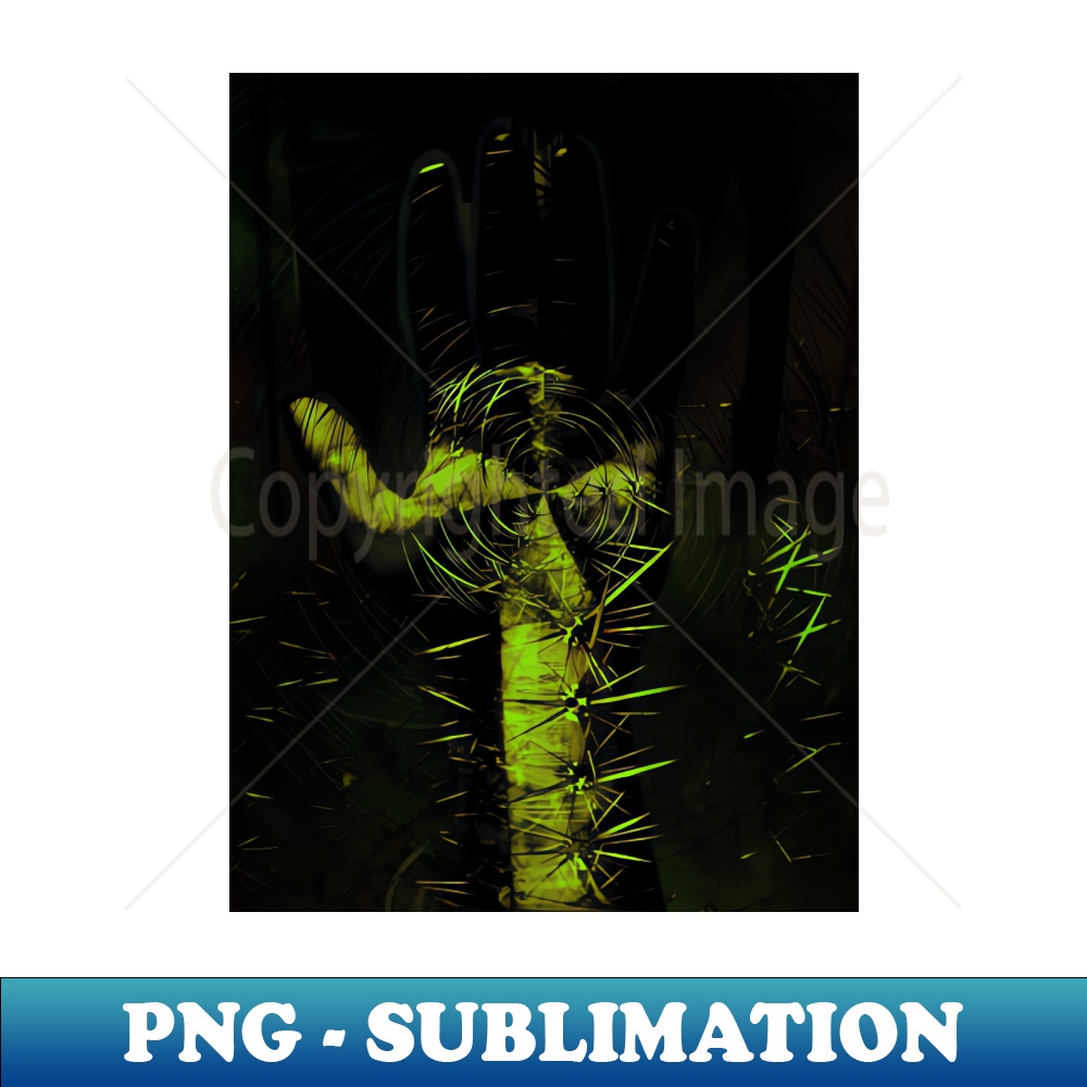 Digital collage and special processing Hand full of spikes C | Inspire ...